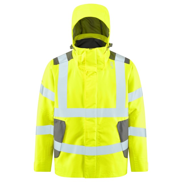 ISO 20471 Class 3 Breathable Jacket Yellow EcoViz